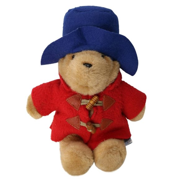 Eden | Toys | Eden Paddington Bear Plush Stuffed Animal Red Coat Blue Hat Vintage Collectible ...